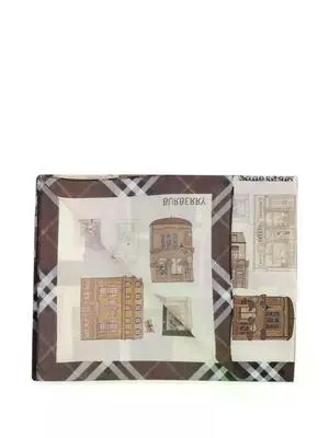 Burberry Storefront-print Silk Scarf