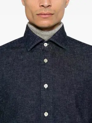Eleventy Long-sleeve Denim Shirt