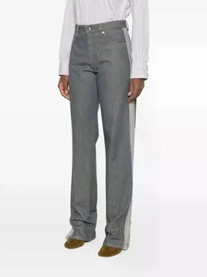 Sportmax Side-stripe Split-hem Jeans