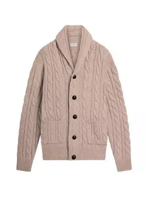 BALLANTYNE Cable-knit Wool Cardigan