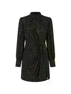 Simkhai Jacquard-effect Twisted-waist Mini Dress