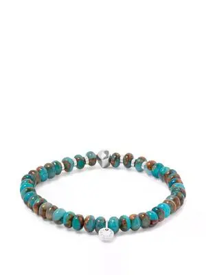 Tateossian Nepal Nugget Beaded Logo Charm Bracelets