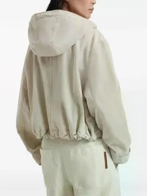 Brunello Cucinelli Hooded Cotton-blend Jacket