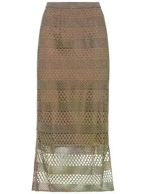 Brunello Cucinelli High-waist Silk Skirt