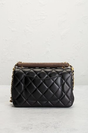 Chanel Lambskin Small Wenge Wood Flap Bag