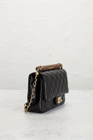 Chanel Lambskin Small Wenge Wood Flap Bag