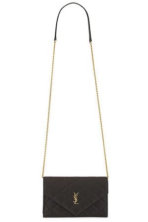 Saint Laurent Chain Wallet - Nero