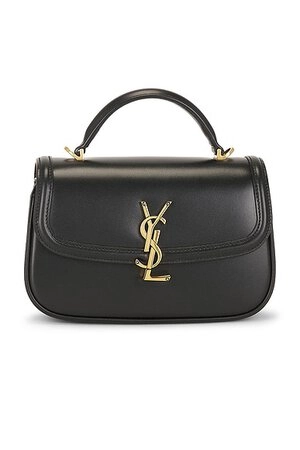 Saint Laurent Mini Solferino Top Handle Bag - Nero