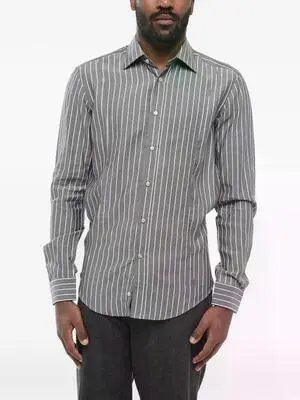 Brian Dales Awning-striped French-collar Shirt