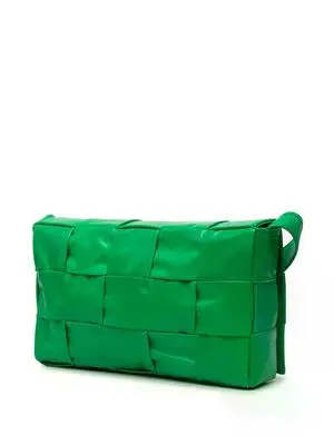 Bottega Veneta Nappa Intrecciato Cassette Crossbody Bag - Green