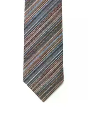 Missoni Diagonal-stripe Silk Neck Tie - Brown