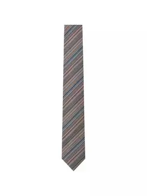 Missoni Diagonal-stripe Silk Neck Tie - Brown