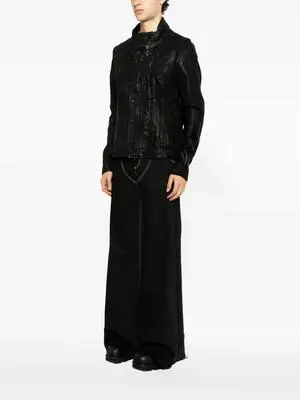 JULIUS Coated High-neck Jacket