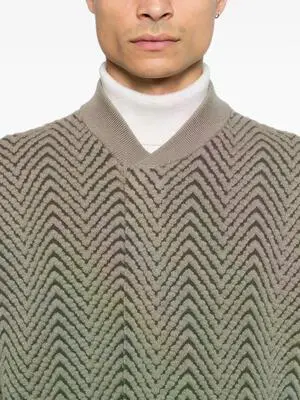 Emporio Armani Chevron-knit Jacket
