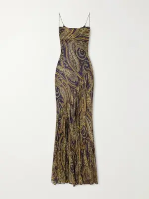 Etro Paisley-printed Silk-blend Maxi Dress
