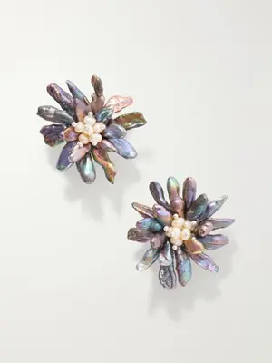 JENNIFER BEHR Pearlanna Crystal Earrings - Multi
