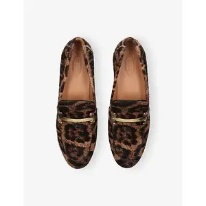 TOD'S Barretta Leopard Calf-hair Loafers