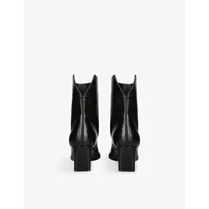 Khaite Ona 55 Leather Heeled Ankle Boots