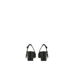 TOD'S Buckled Leather Slingback Courts