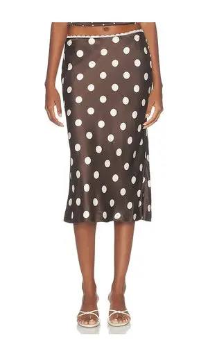 Majorelle Mabel Slip Skirt - Brown