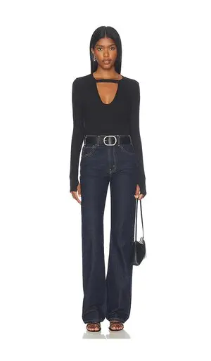 Michael Lauren Fitted Cutout Longsleeve