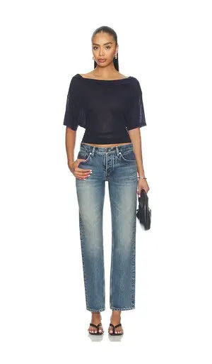 EB DENIM Madeo Cowl Neck Tee In . Also