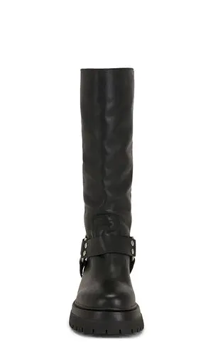 Steve Madden Everest Leather Buckled Knee-high Boots