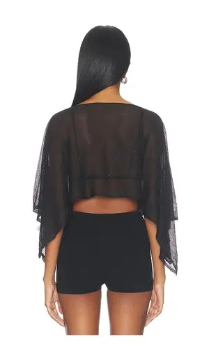MORE TO COME Orson Knit Poncho In . Also
