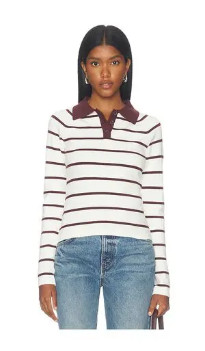 ALL THE WAYS Bronson Knit Polo Top In . Also - Multi