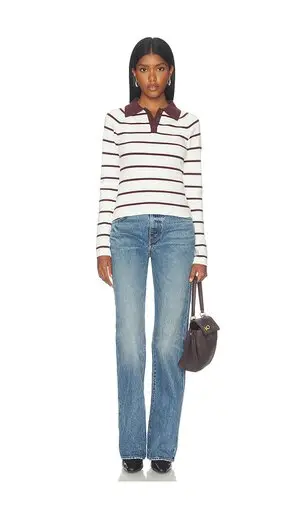 ALL THE WAYS Bronson Knit Polo Top In . Also