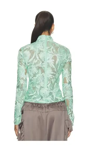AKNVAS Freja Beaded Lace Top In . Also