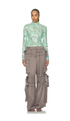 AKNVAS Freja Beaded Lace Top In . Also