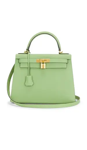 FWRD RENEW Hermes Epsom Kelly 28 Handbag - Green