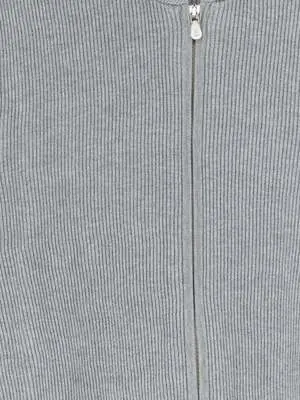 Brunello Cucinelli Ribbed Cotton Zip-up Cardigan