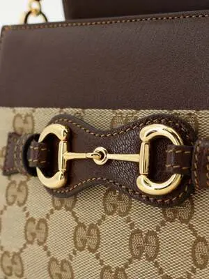 Gucci Horsebit Duomo Gg Canvas Handbag