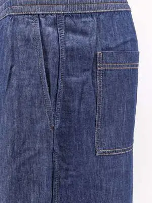 Loewe Cotton Bermuda Shorts With Anagram Logo On The Back