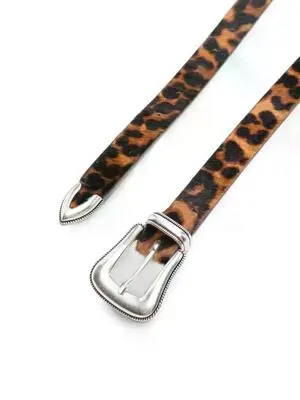 ERALDO Leopard Print Buckle-fastening Belt