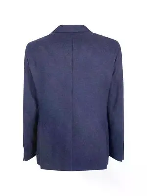 BARBA NAPOLI Wool Blazer - Blue