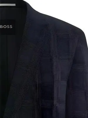 BOSS Check-pattern Wool Suit
