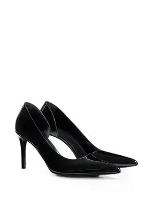 Khaite Jett D'orsay Pumps In Patent Leather - Black