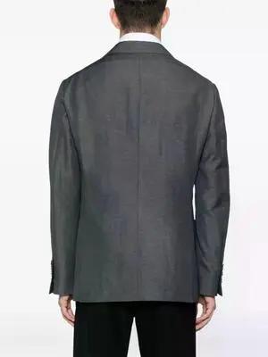 Brunello Cucinelli Double-breasted Mélange Blazer