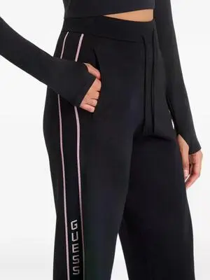 Guess Logo-embroidered Side-stripe Track Pants