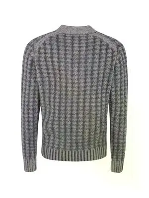 Aspesi Waffle-knit Wool Cardigan