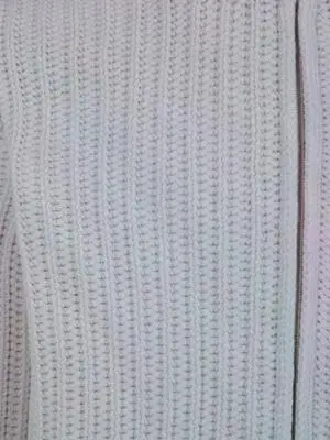 BARBA NAPOLI Zip-up Ribbed-knit Cardigan
