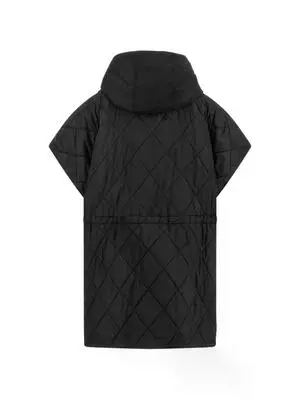 Max Mara Quilted Hooded Vest - Black