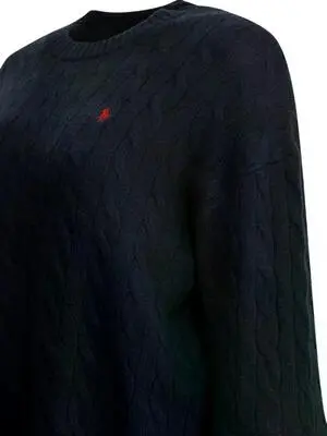 Polo Ralph Lauren Cable-knit Logo Embroidered Dress
