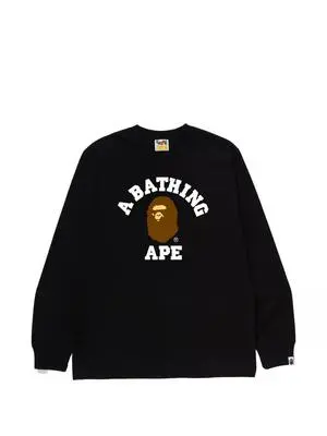 A BATHING APE Logo-print Long-sleeve T-shirt - Black