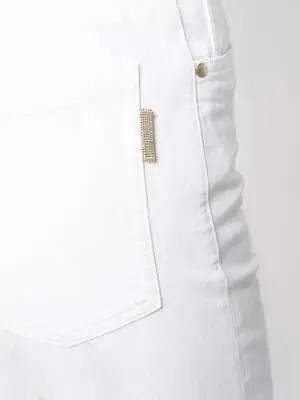 Brunello Cucinelli High-waisted Flared Jeans With Turn-up Hem