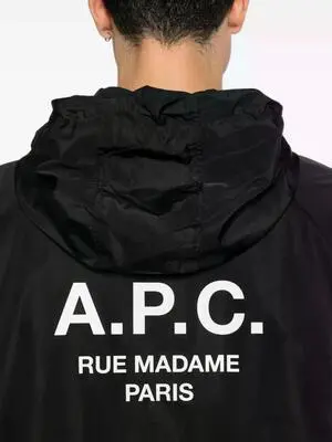 A.p.c. Logo-print Raincoat