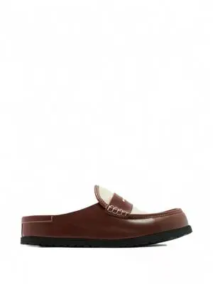 BIRKENSTOCK Naples Canvas And Leather-trim Loafer